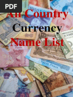 All Country Currency Name List | PDF | Economy Of Europe | Numismatics