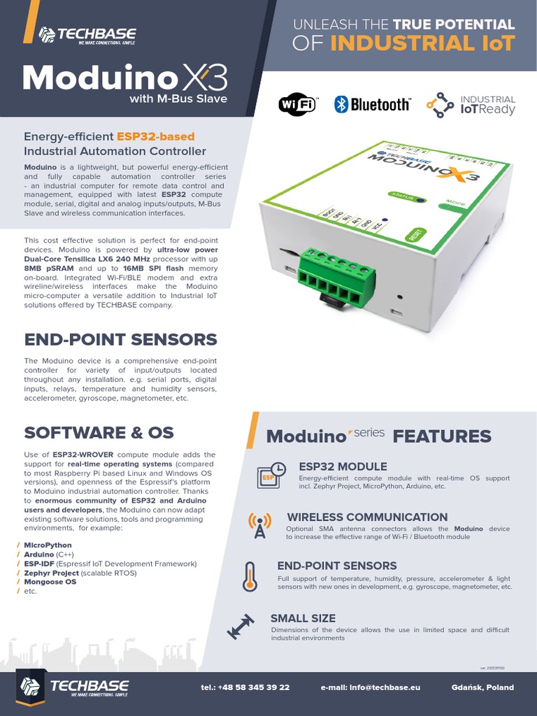Moduino X EN | PDF | Operating System | Internet Of Things