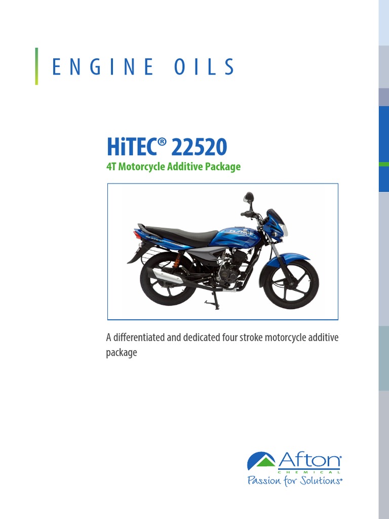 Engine Oils: Hitec® 22520 | PDF | Motor Oil | Liquids