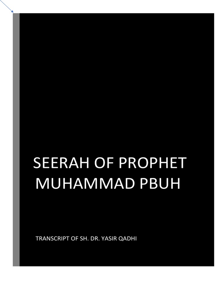 Seerah | PDF | Muhammad | Prophets And Messengers In Islam