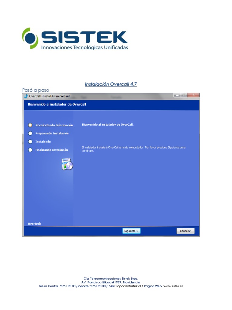 Instalación Overcall Paso A Paso | Descargar gratis PDF | Registro de ...