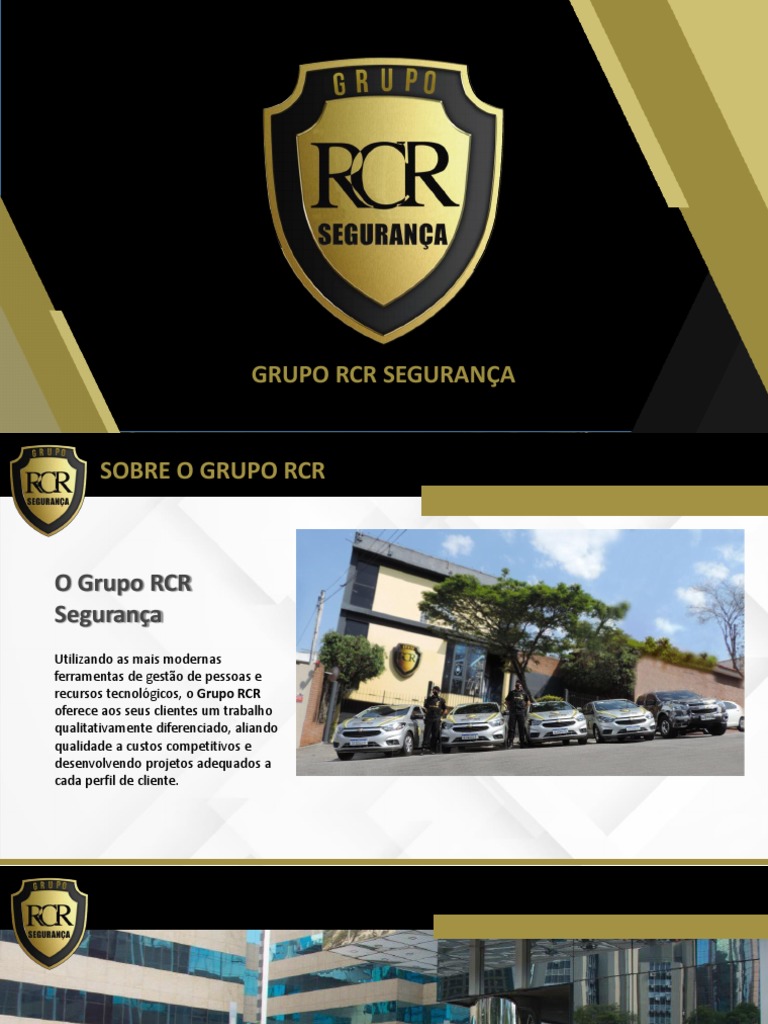 Apresentação - Grupo RCR | PDF | Qualidade (negócios) | Terceirização
