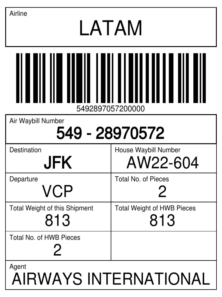 Airlabel AW22-604 | PDF