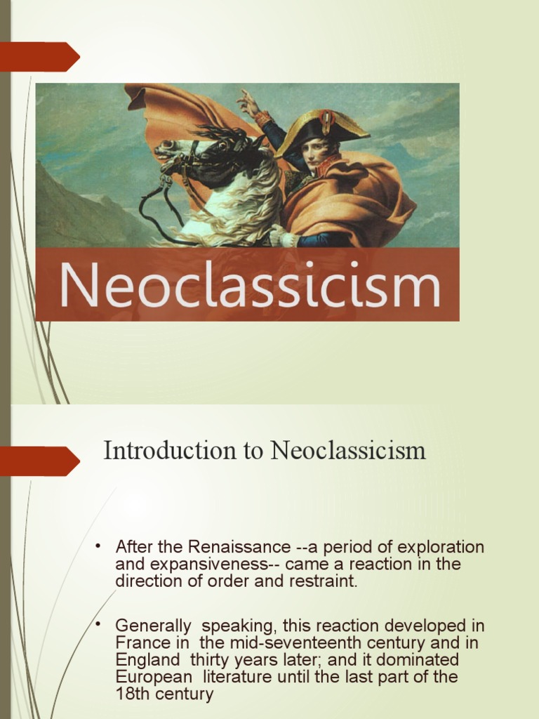 Neoclassicism (1) (2) | PDF | Novels | Age Of Enlightenment