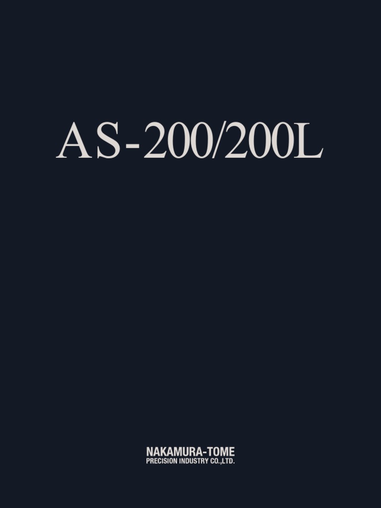 AS200 200L Series | Download Free PDF | Numerical Control | Secondary ...
