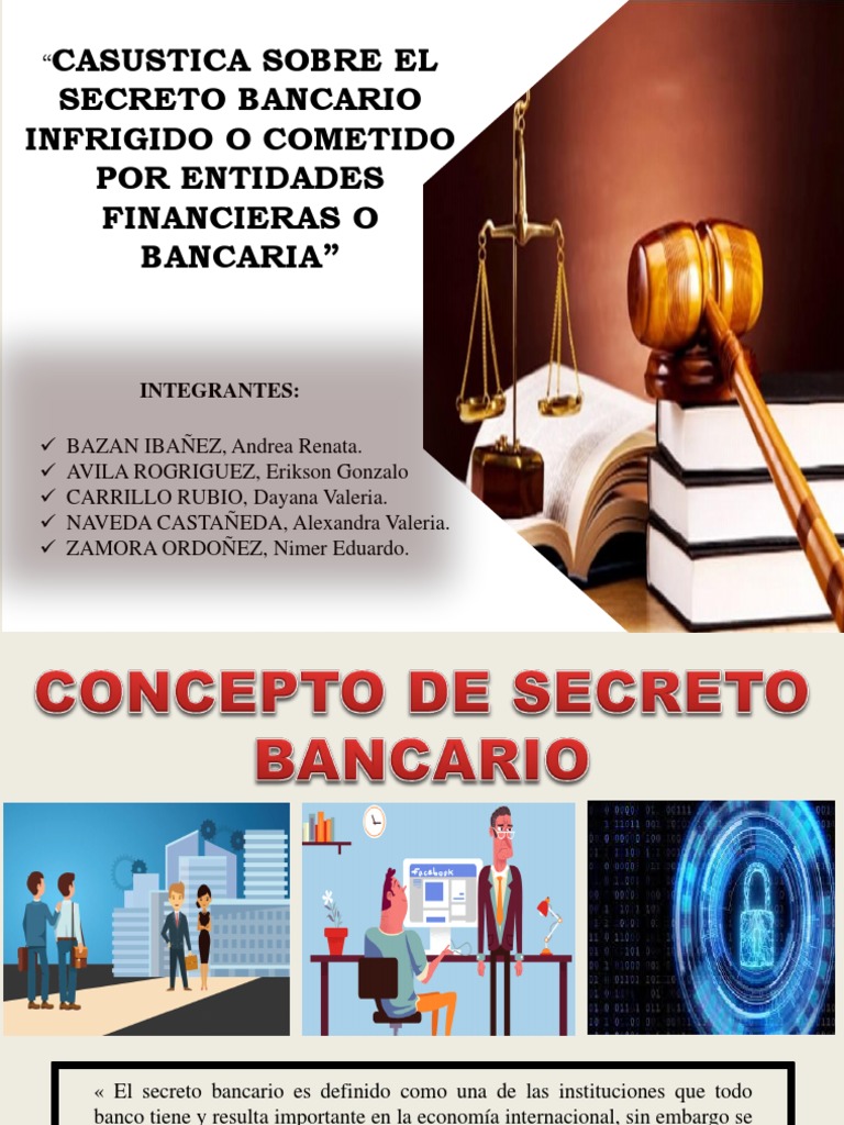 Diapositivas Electivo - Derecho Bancario | PDF | Secreto bancario | Bancos