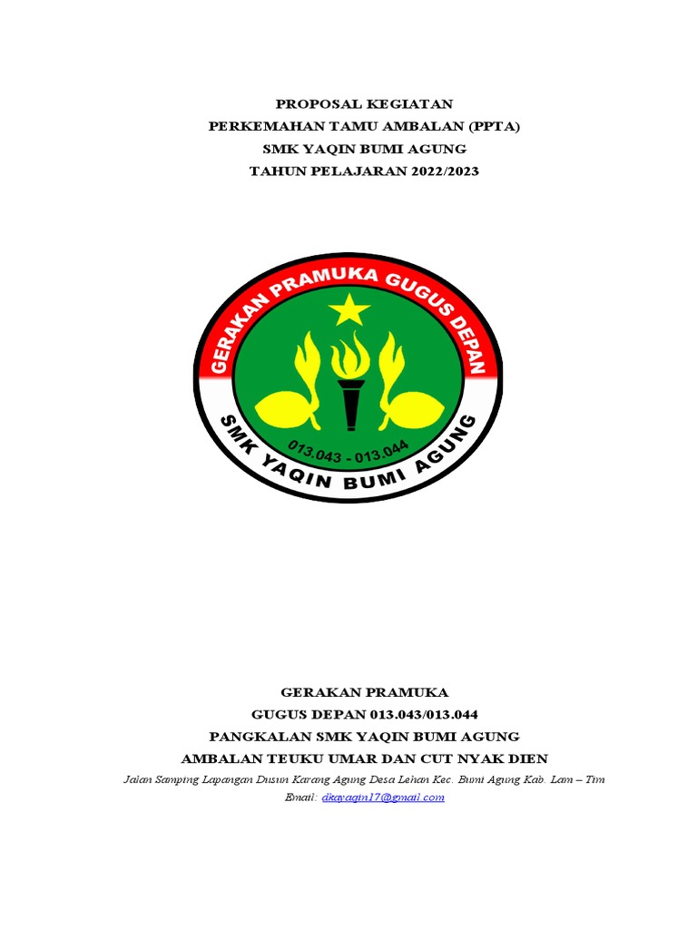 Proposal Kegiatan Ppta | PDF