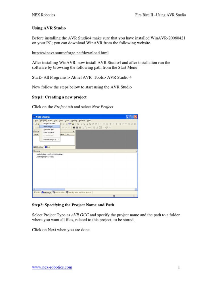AVR Studio | PDF