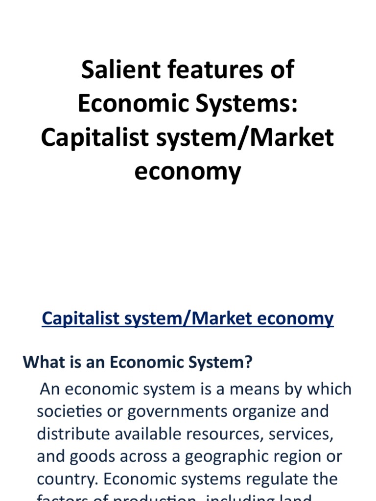 Capitalist System | PDF | Capitalism | Economic System