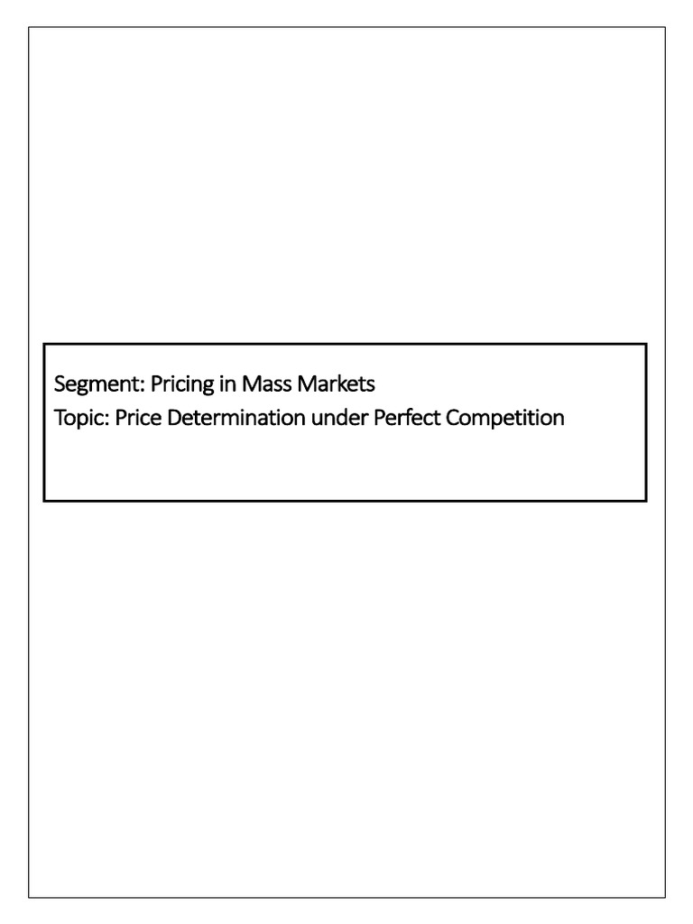 Topic-3-Price Determination Under Perfect Competition | Download Free ...