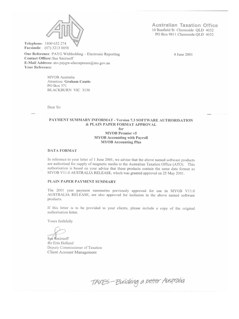 P5 ATO Approval Letter | PDF