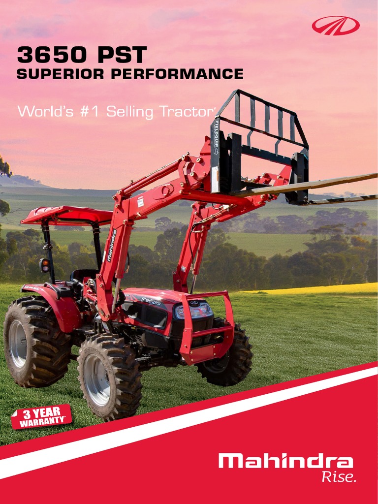 Mahindra 3650 PST Tractor Overview | PDF | Loader (Equipment) | Tractor