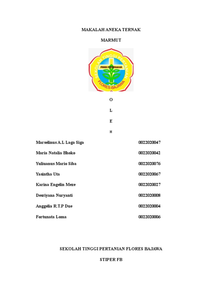Makalah Marmut | PDF