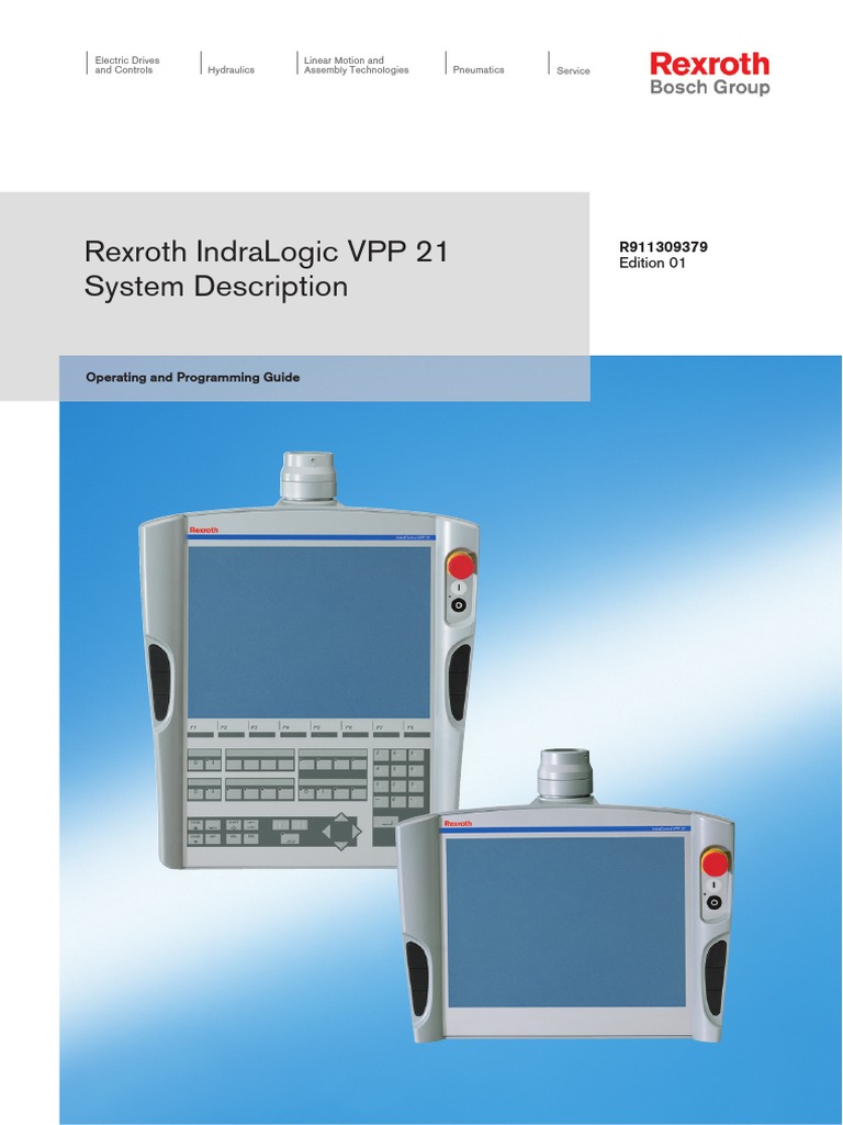 Rexroth IndraLogic VPP 21 System Description | PDF | Programmable Logic Controller | Safety