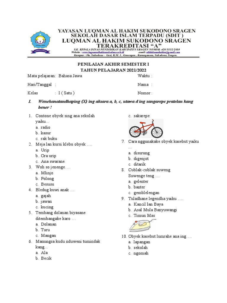 B Jawa Pas KLS 1 | PDF