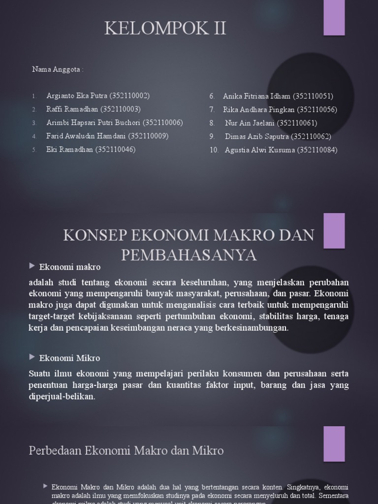 KEL II EKONOMI MAKRO | PDF