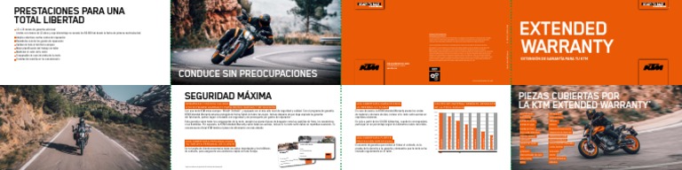 KTM Extended Warranty Folder - ES - 2020 | PDF | Motocicleta ...