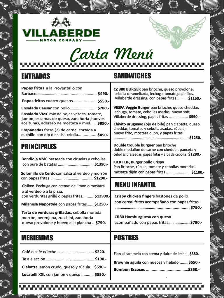 Villaverde Carta Menu | PDF | Pizza | ensalada