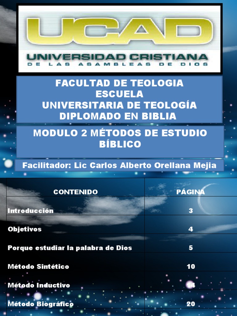 Métodos de Estudio Bíblico Inductivo | PDF | Razonamiento inductivo ...