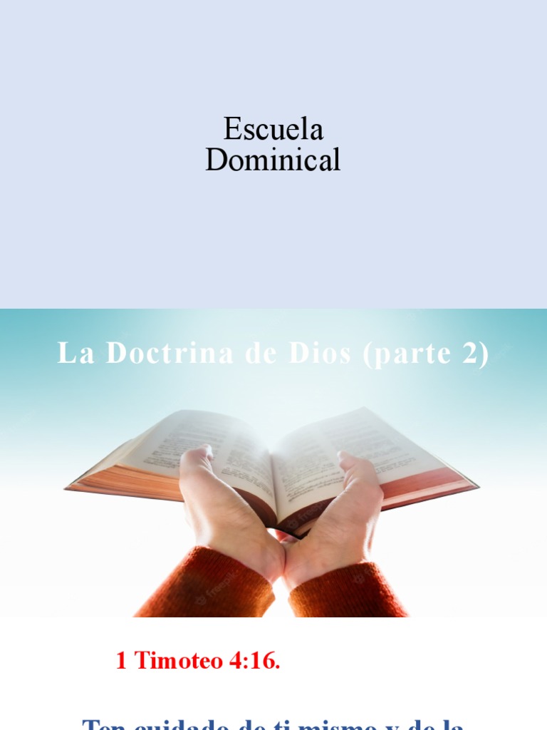 La Doctrina de Dios 2 | PDF | Teología | Dios