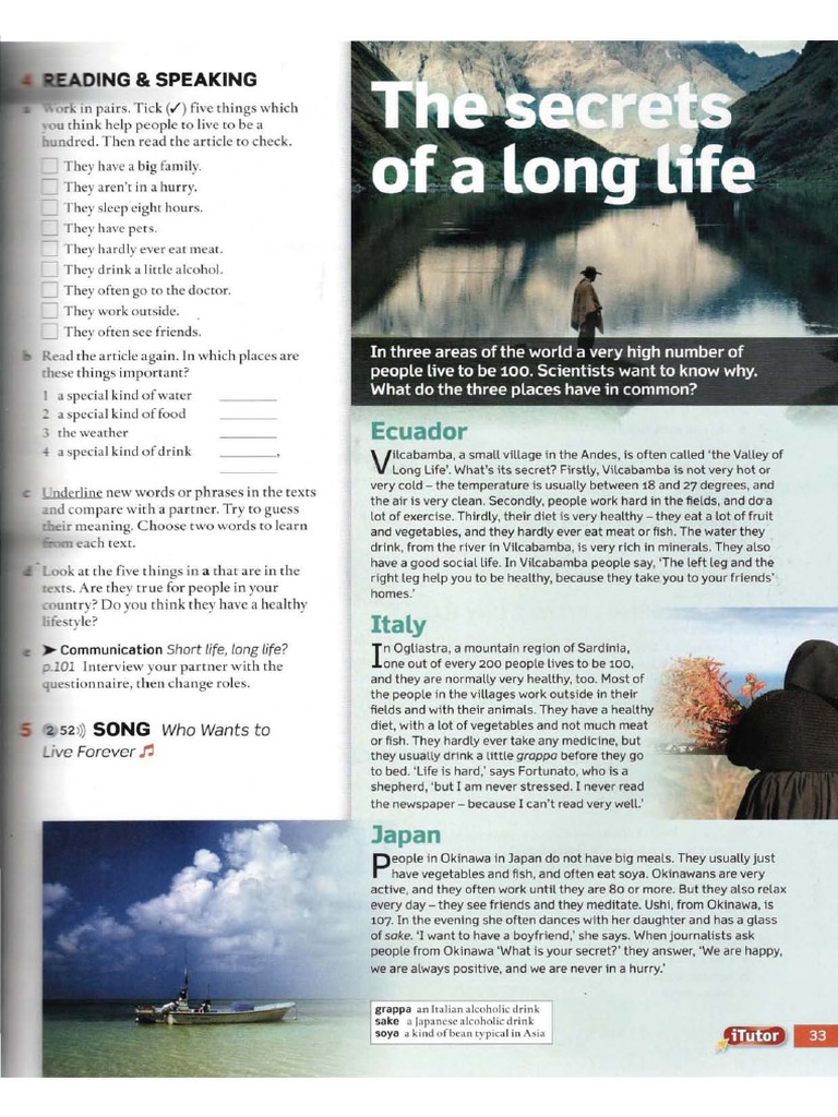 The Secrets of A Long Life | PDF