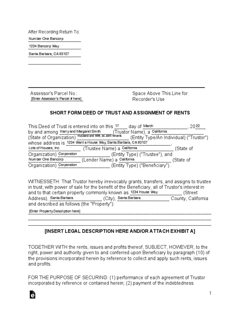 Deed-of-Trust | PDF | Trust Law | Real Estate Law