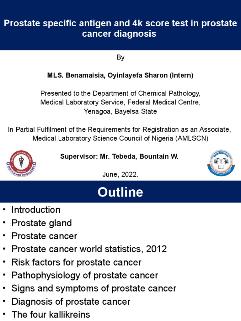 PSA and 4K Score in Prostate Cancer Diagnosis | PDF | Prostate Specific ...