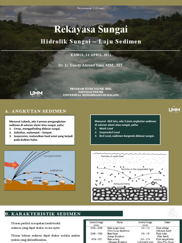 Rekayasa Sungai-Pertemuan 5 (Lima) | PDF