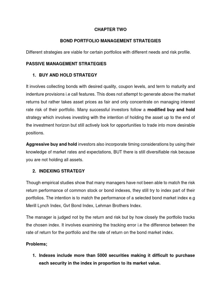 Chapter 2 Bond Management | PDF | Bonds (Finance) | Yield (Finance)
