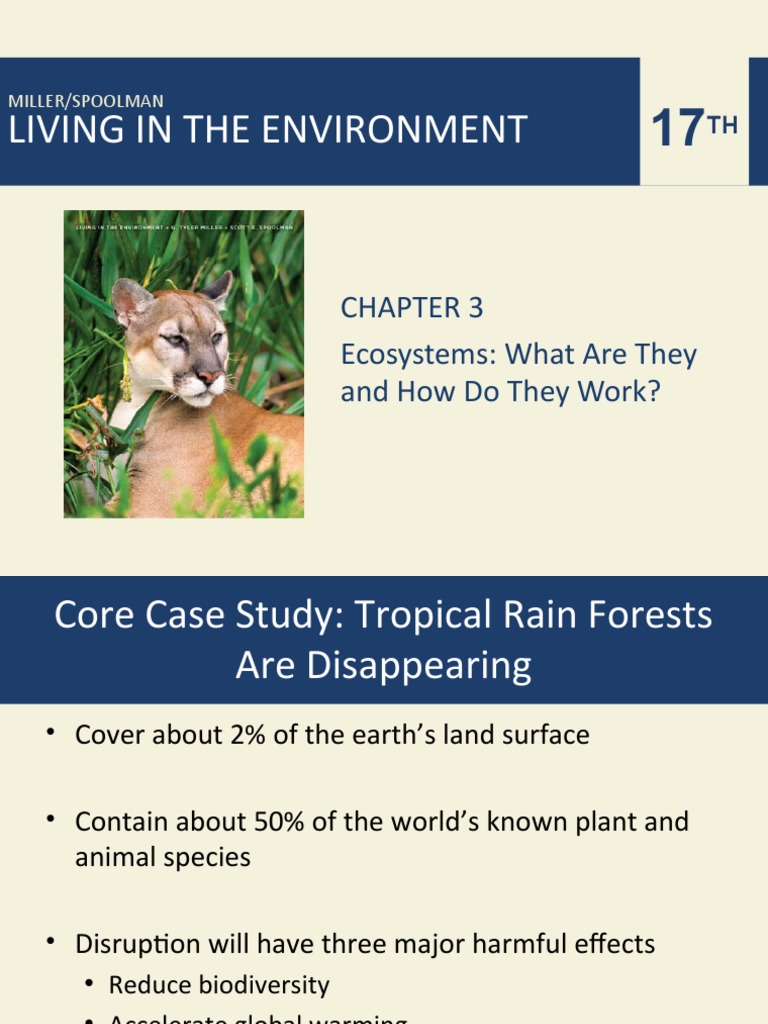 Chapter 3. Living in The Environment. Miller & Spoolman 17th Ed | PDF ...