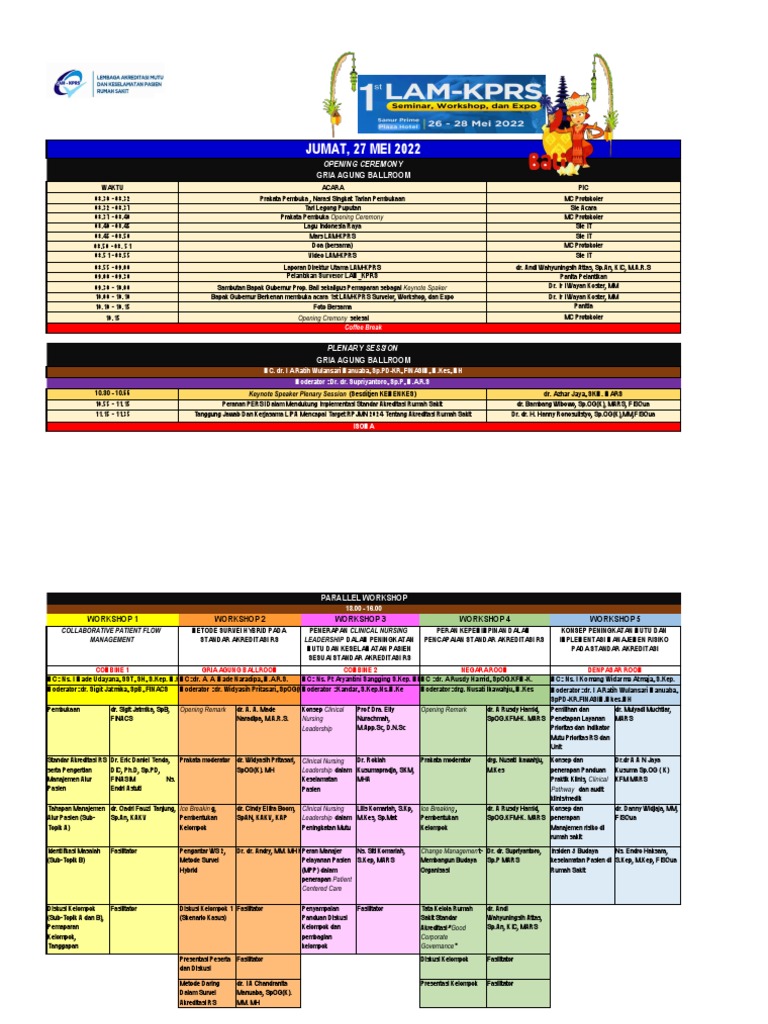 JADWAL ACARA - Acc | PDF