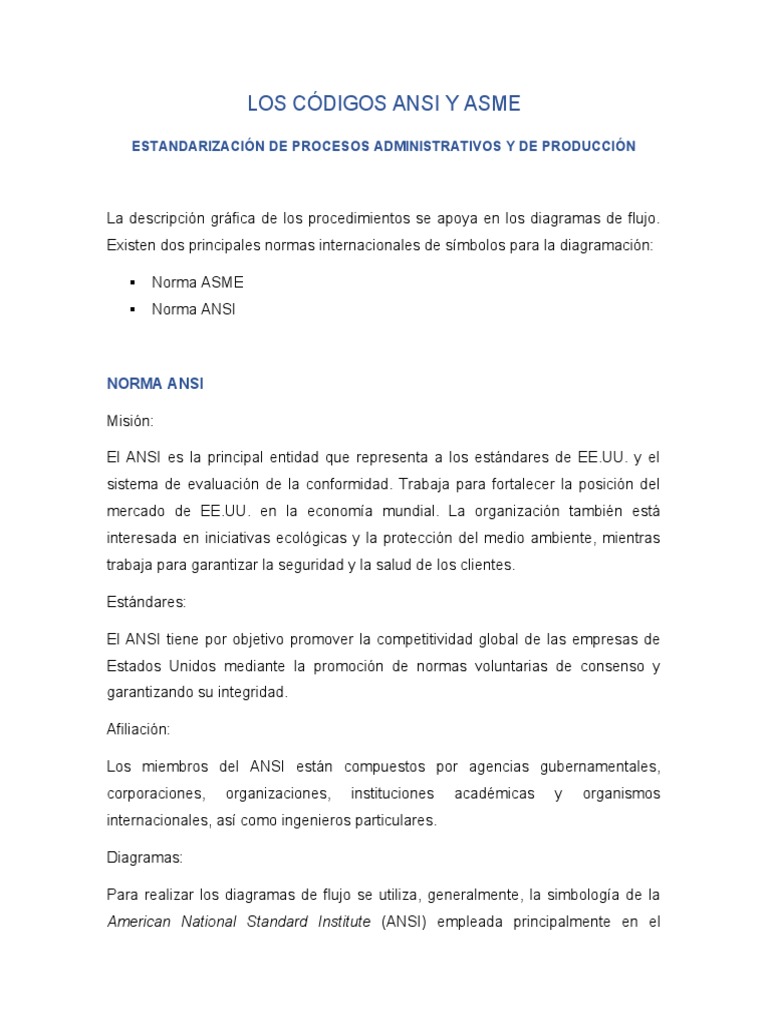 Los Códigos Ansi y Asme | PDF | Ingeniería