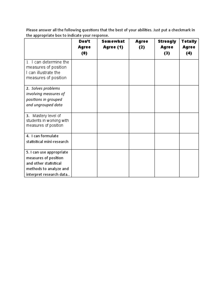 PEAC Self Assessment | PDF