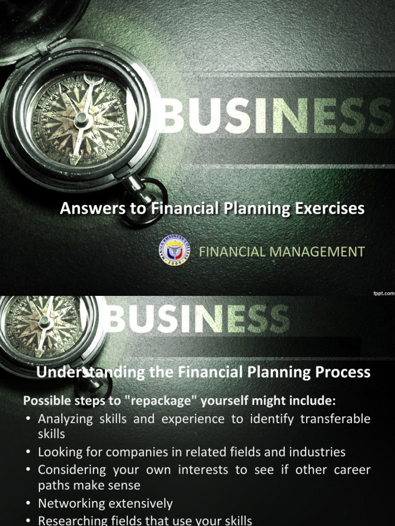 Financial Exercise Answer | PDF | Finance & Money Management | Credit