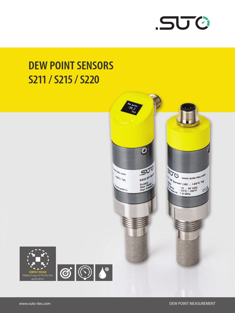 New Dew Point sensor S220 (Suto-itec) 메뉴얼 | PDF | Sensor | Calibration