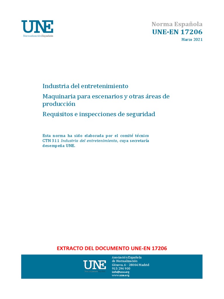 Une-En 17206 - 2021 | PDF | Acero | Organización internacional para la ...