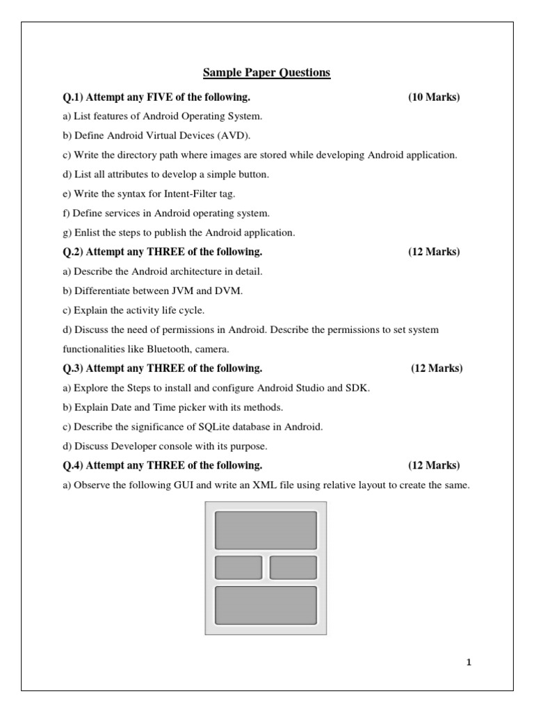 Sample Paper Solved MAD 22617 | PDF | Android (Operating System) | Mobile App