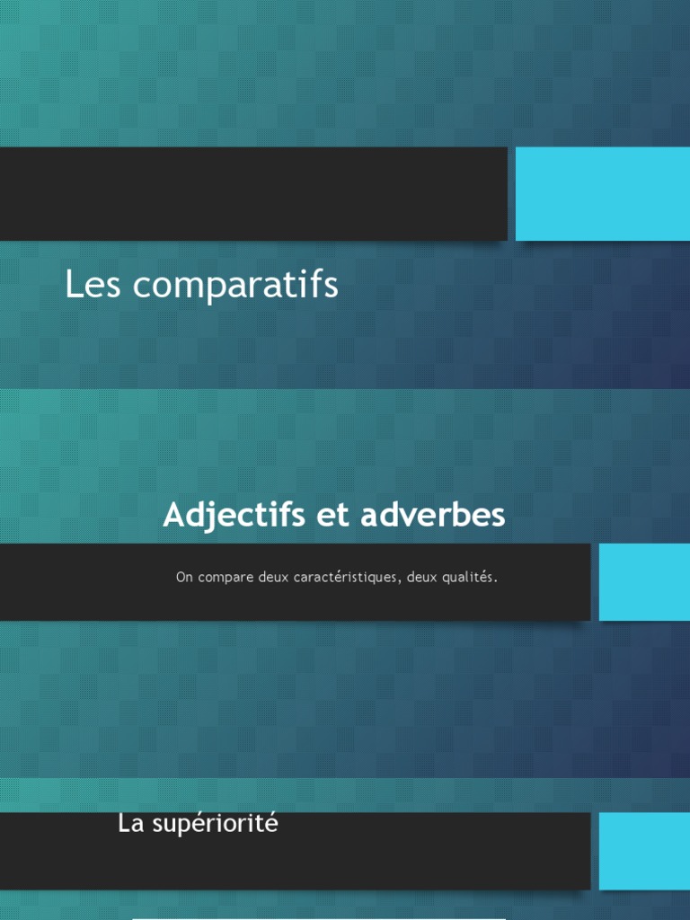 Le Comparatif - Grammaire Et Exercices | PDF