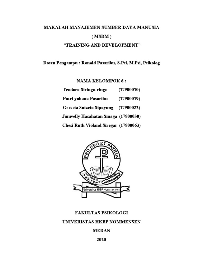 KELOMPOK 6 Training and Development | PDF