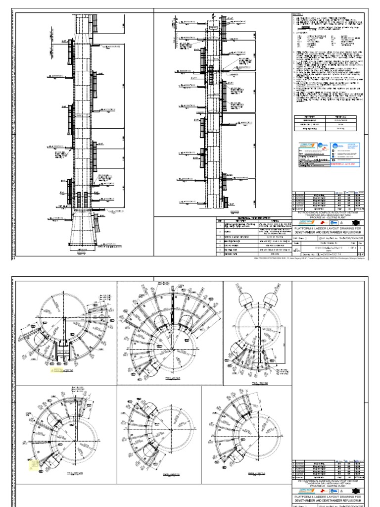 Notes:: Platform & Ladder Layout Drawing For | PDF