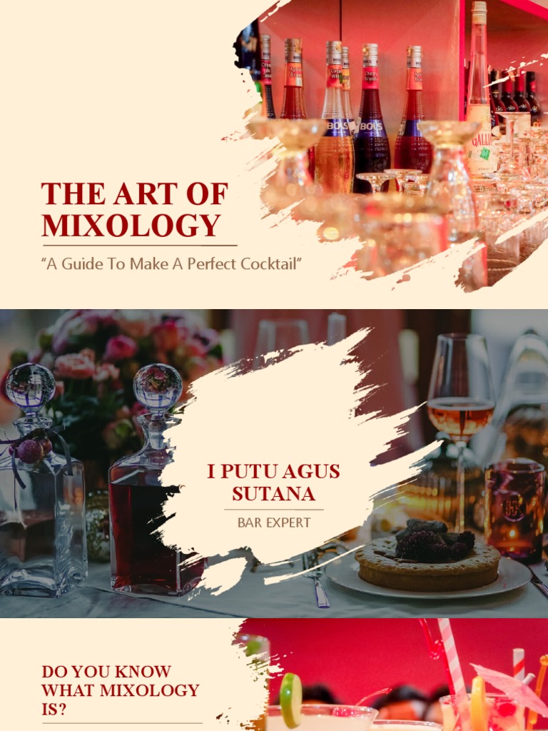 The Art of Mixology: "A Guide To Make A Perfect Cocktail" | PDF ...