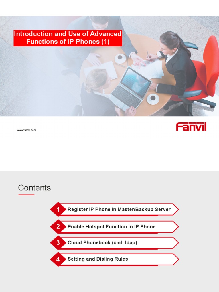 1.introduction and Use of Advanced Functions of IP Phones | PDF ...