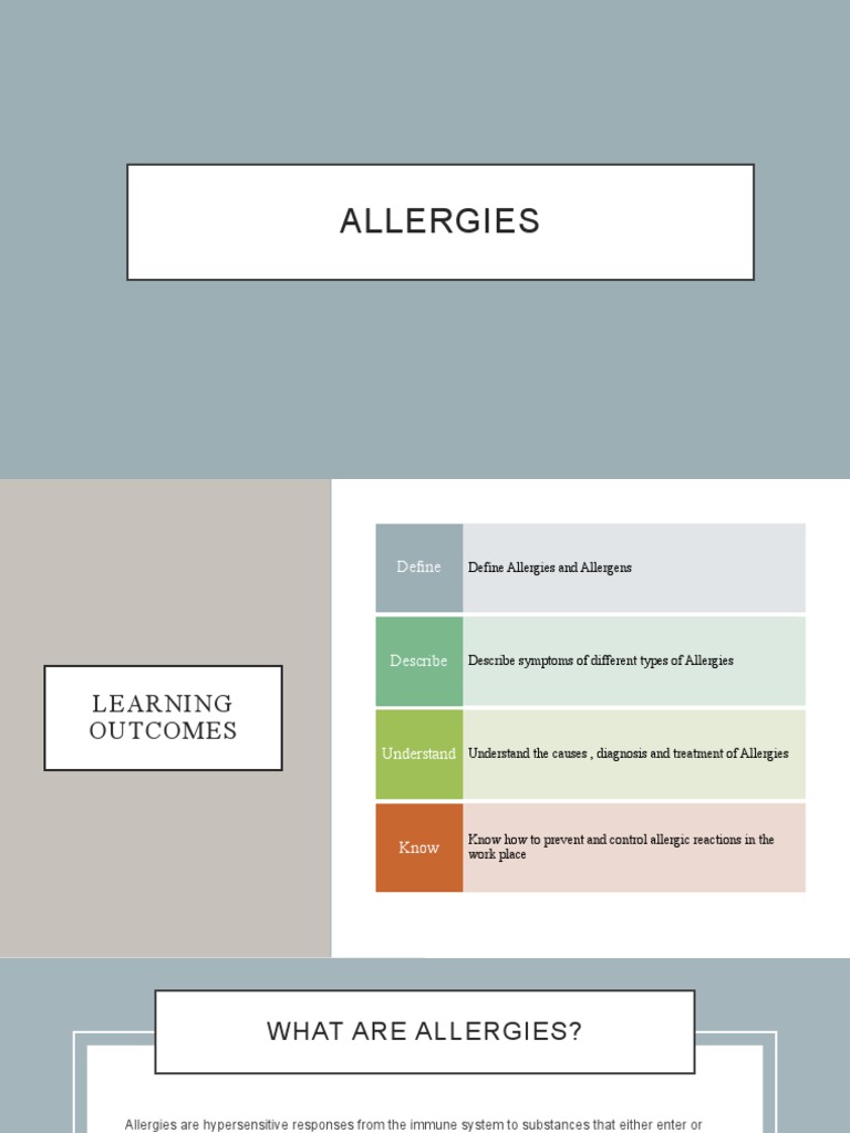Allergy Presentation | PDF | Allergy | Allergen