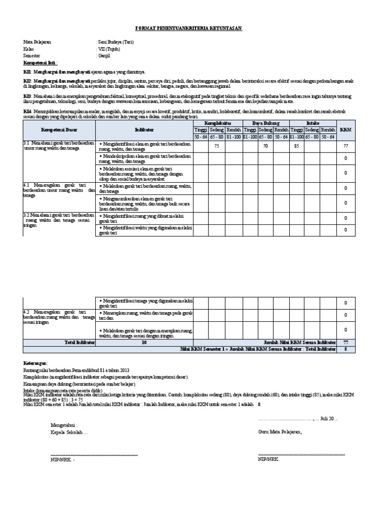 NEW FORMAT KKM Seni Tari Kls 7 K13 | PDF