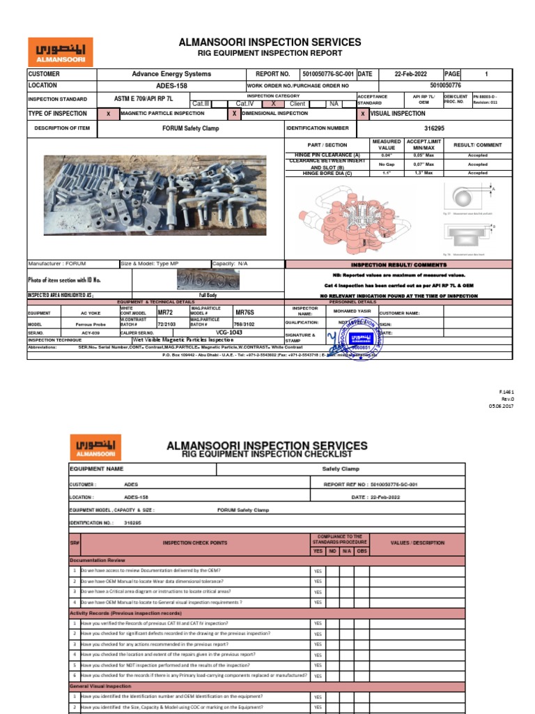 Safety Clamp Cat. IV | PDF | Nondestructive Testing | Wear