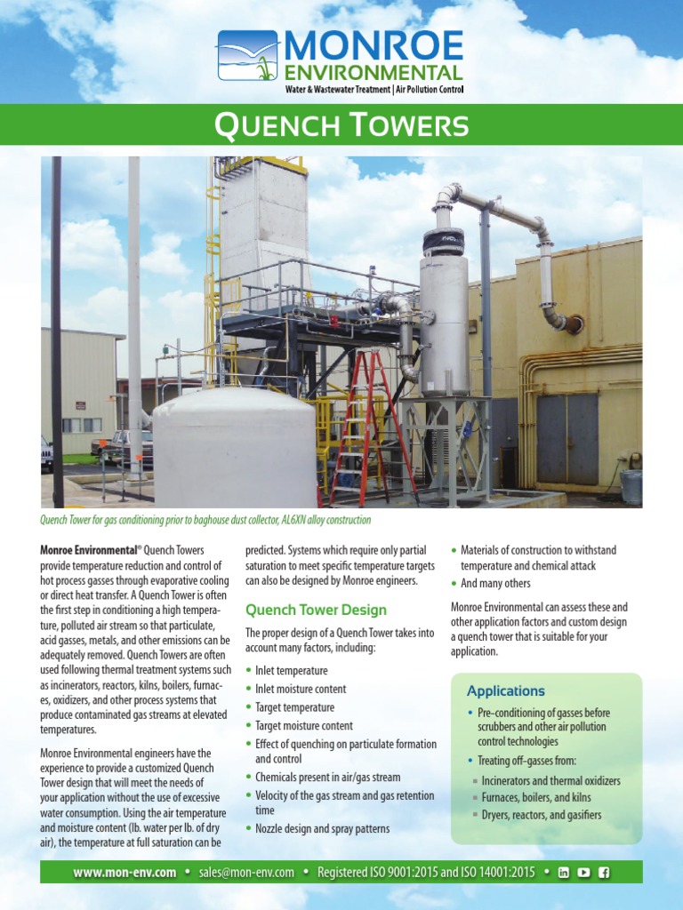 Quench Towers-Monroe Environmental | PDF | Incineration | Chemistry