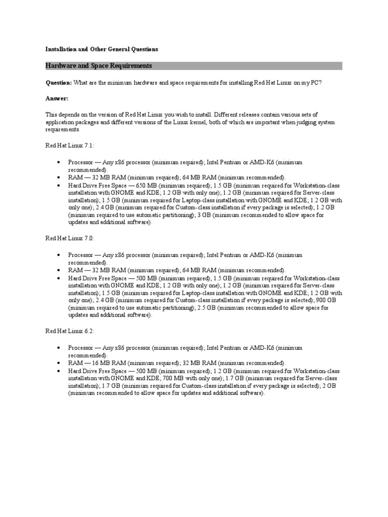 Installation and Other General Questions | PDF | Booting | Installation ...