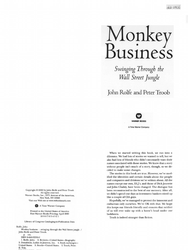 John Rolfe, Peter Troob - Monkey Business - Swinging Through The Wall ...