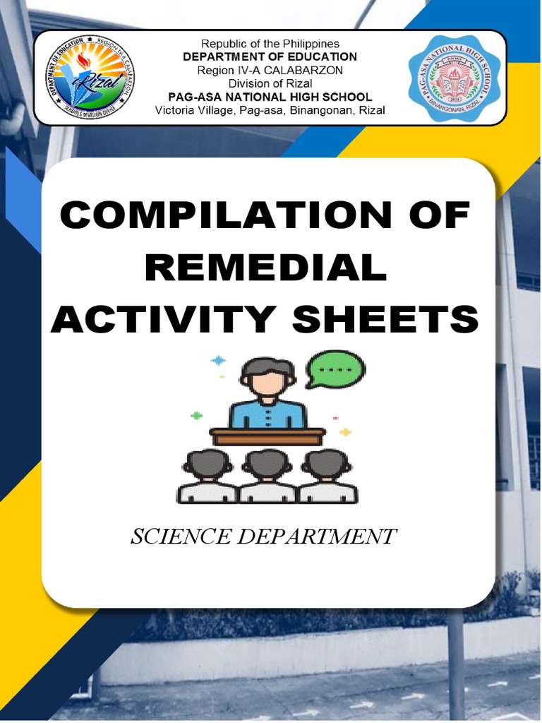 Compilation of Remedial Activity Sheets | PDF | Mitosis | Tropical Cyclones