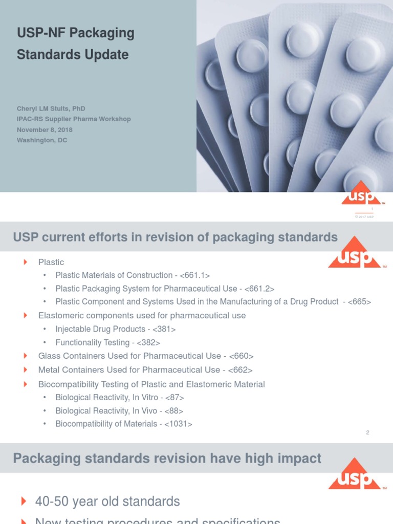 6 - USP Packaging Update Stults | PDF | Packaging And Labeling | In Vitro